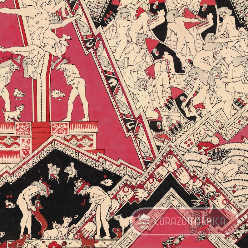 The Nine Levels of Mictlán. Mexica (aztec) Underworld, Land of the Dead ...