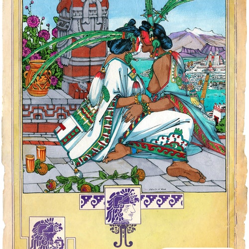 Ometeotl. Aztec Mexican Spirituality Corazon Mexica Mexica - Etsy