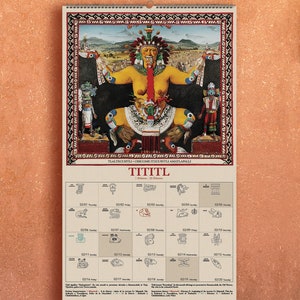 Anahuac Calendar 12 Tecpatl, Mexica aztec Calendar, 18 Veintenas ...