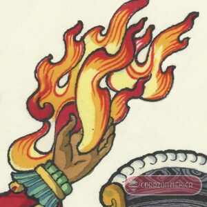 Tonalli Xiuhtecuhtli, Lord of Fire, Wisdom, and Time, Mexica (aztec ...
