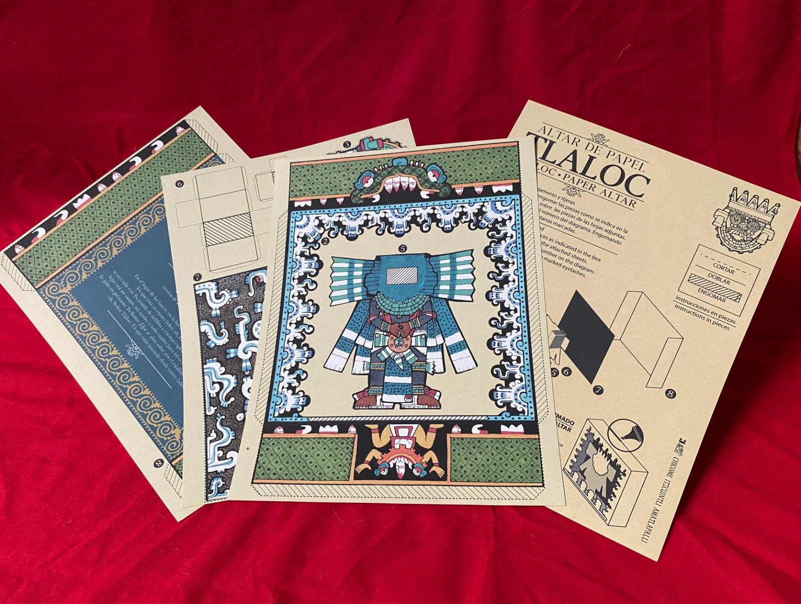 Tlaloc Paper Altar, Paper Crafts, Mexica, Aztec Spirituality ...