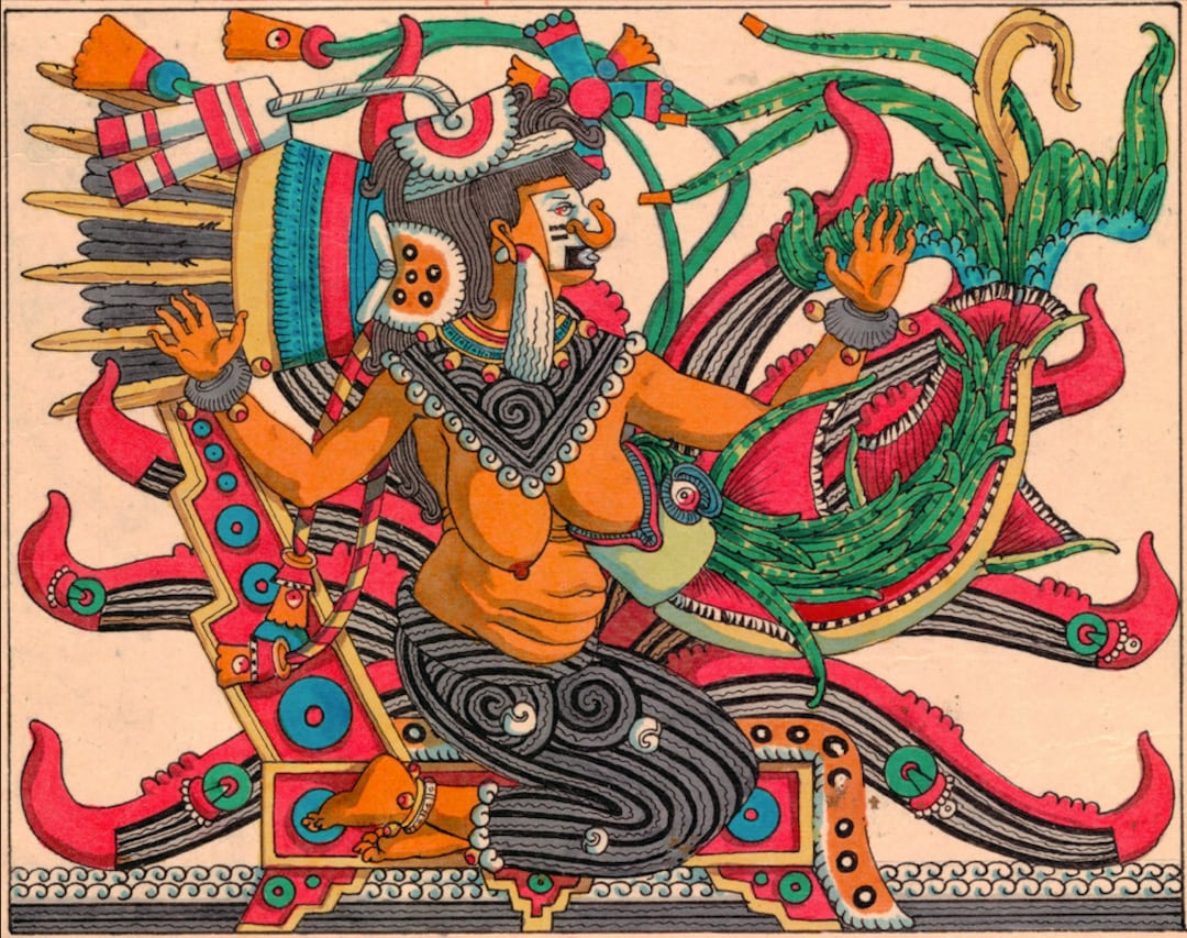 Chichimayahuel, Breastfeeding Mayahuel, Maguey Plant, Pulque, Mother - Etsy