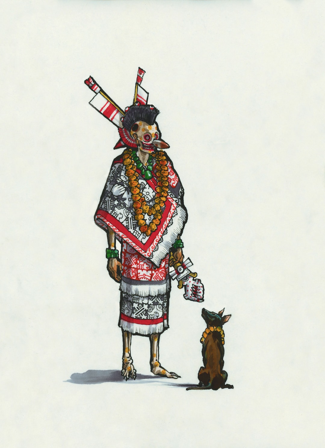 In Miquiztli, Mictecacihuatl, Mictlancihuatl, Mexica Aztec Traditional ...