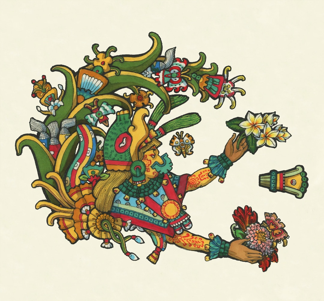 Xochiquetzal Tonalli. Aztec, Mexica, Tarot, Corazon Mexica, Love ...