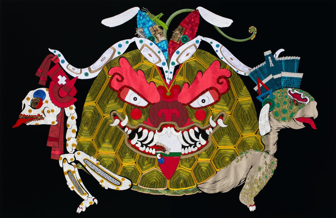 The World Turtle, Mexica (aztec) Spiritual Art, Ayotl, Maize, Sacred ...