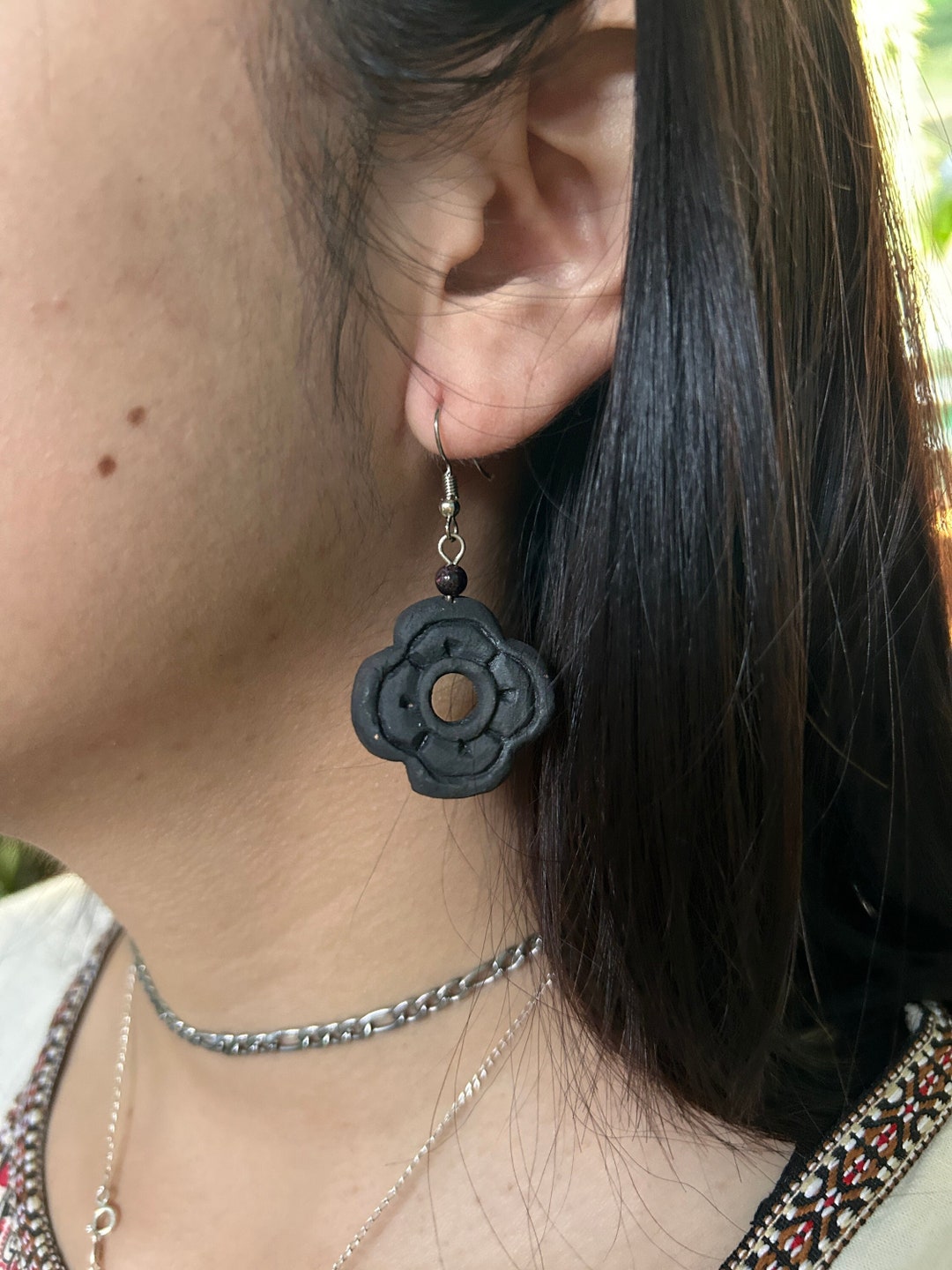 Xochinacochtin, Xochitl, Flower Earrings, Mexica (aztec) Jewelery ...