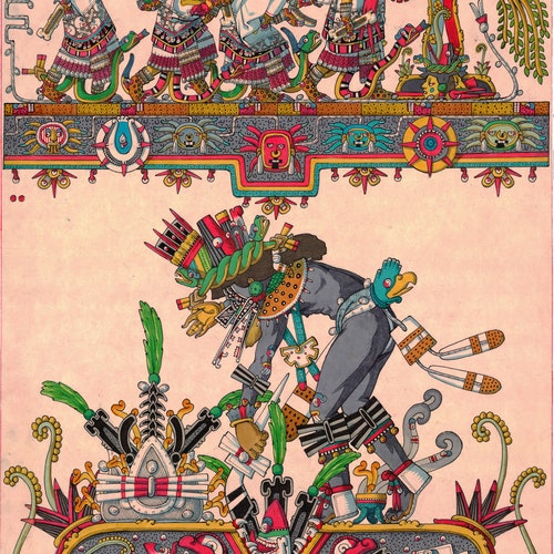 The Birth of Mayahuel 1. Aztec Mexican Spirituality Art - Etsy