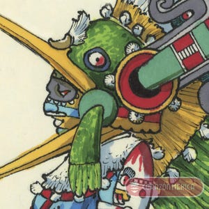 The Regalia of Huitzilopochtli, Lord of War, Mexica Aztec Teotl ...