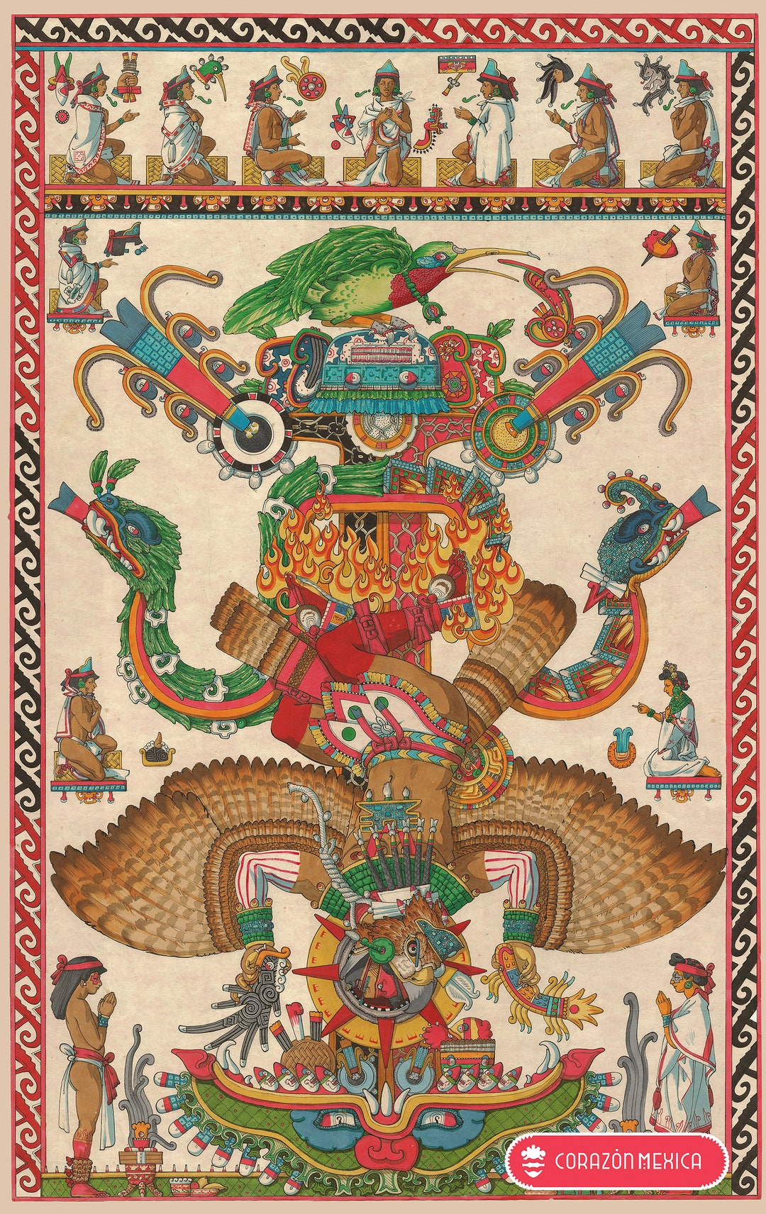 Cuauhtemoc. Aztec, Mexican Spirituality, Art, Corazon Mexica, Mexica ...