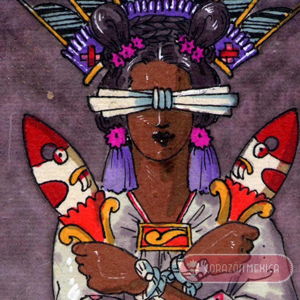 2 of Flints. Ome Tecpatl. Swords, Mexican, Aztec, Heart Mexica - Etsy