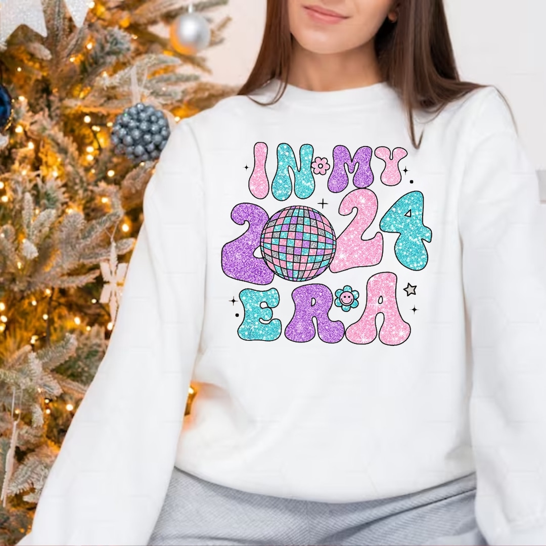 In My 2024 Era Glitter Sequins Sweatshirt 2024 Holiday - Etsy