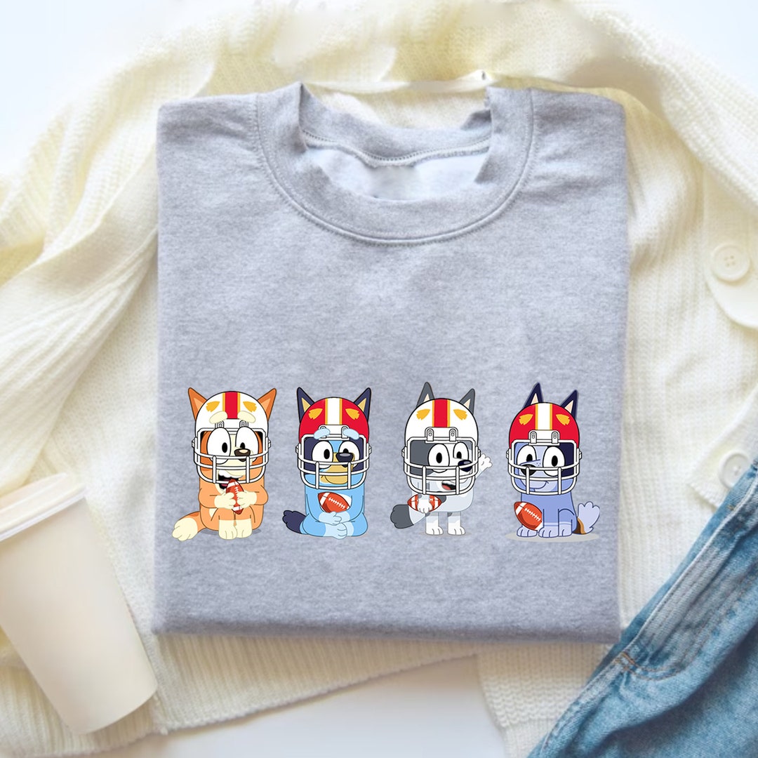 Kansas City Bluey Shirt, Bluey Family Sweatshirt, Bluey Friends Shirt ...