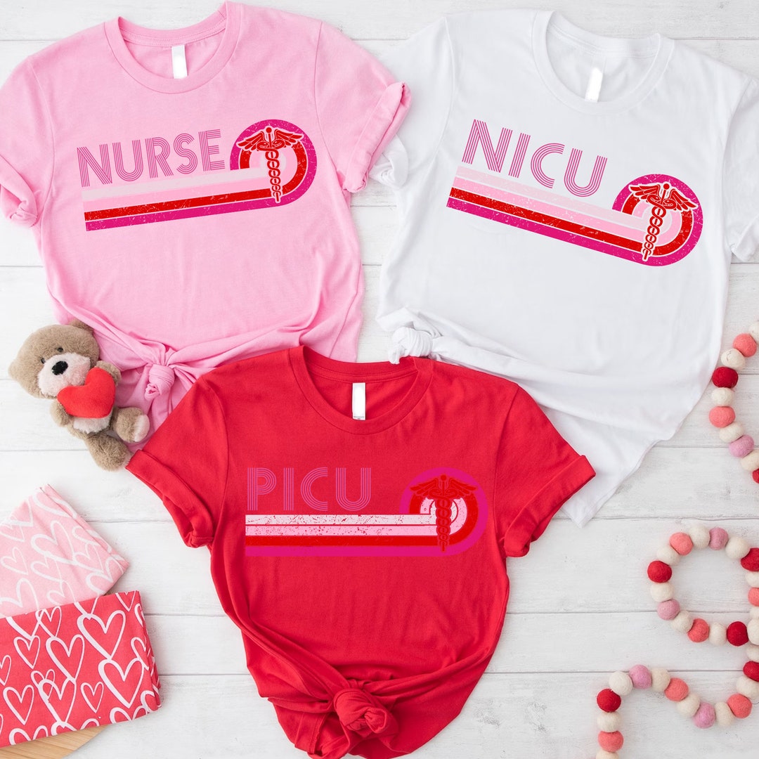 Valentine's Day Nurse Shirt Valentine Nurse Appreciation - Etsy