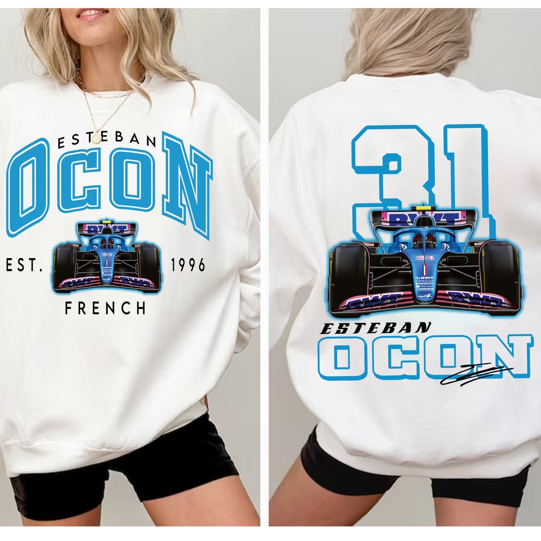 Double Side Esteban Ocon Formula 1 Sweatshirt, Formula One Sweatshirt ...