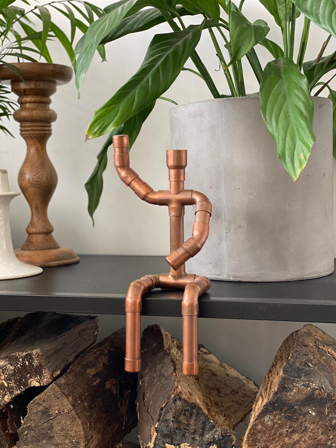 Handmade Copper Man Ornament Waving Copper Man Copper - Etsy