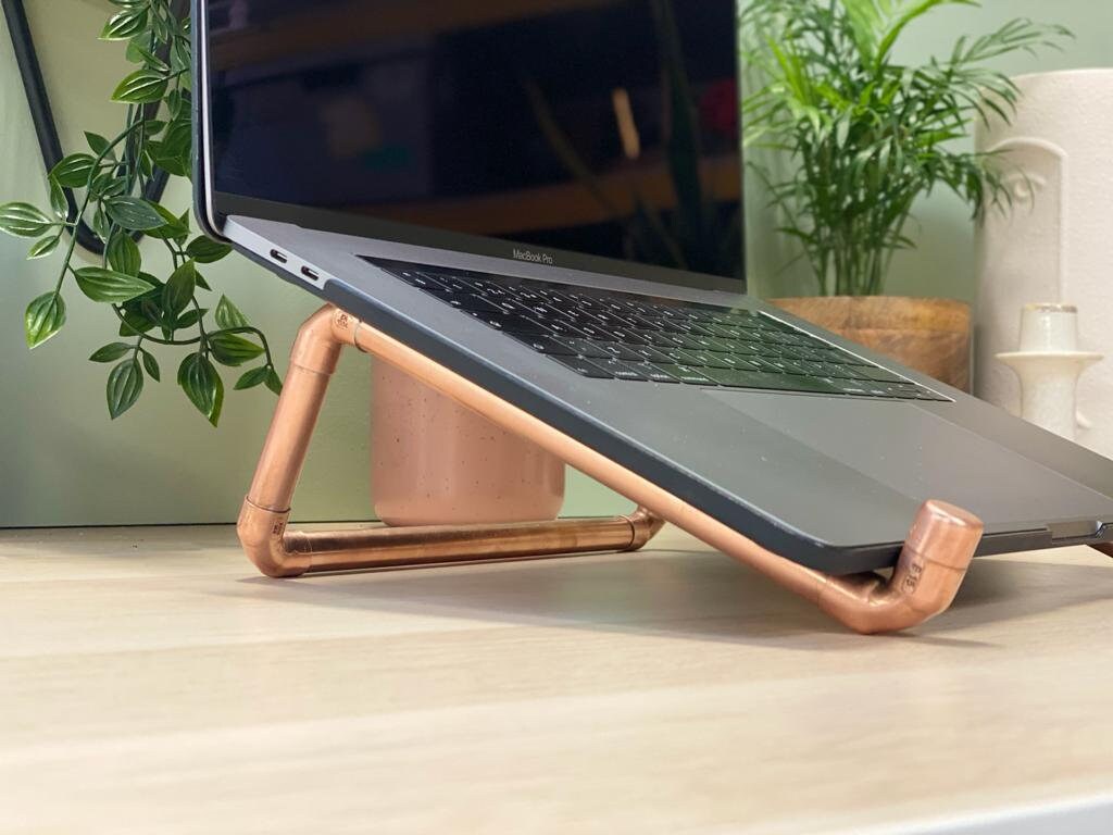 Tall Copper Laptop Stand Laptop Support Laptop Riser - Etsy