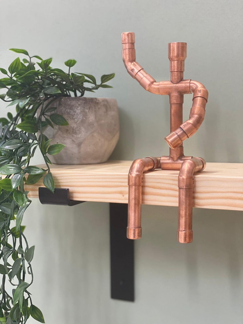 Handmade Copper Man Ornament Waving Copper Man Copper | Etsy UK