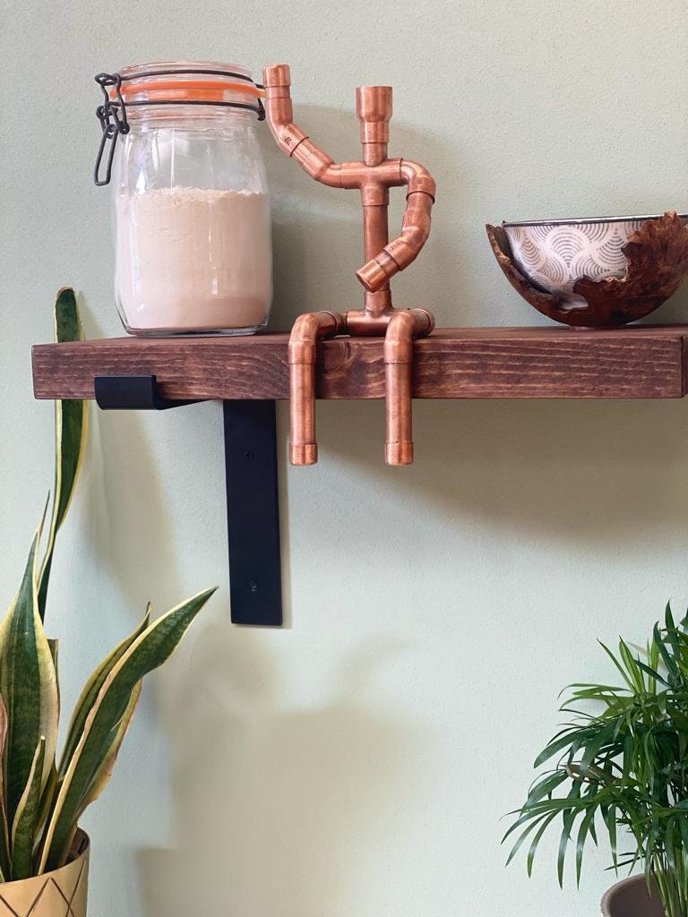 Handmade Copper Man Ornament Waving Copper Man Copper | Etsy UK