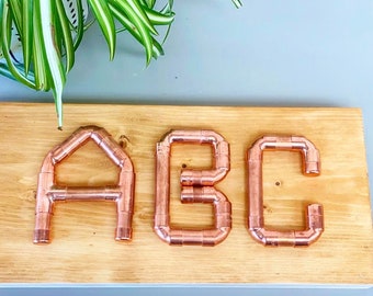 Copper Letters - Etsy