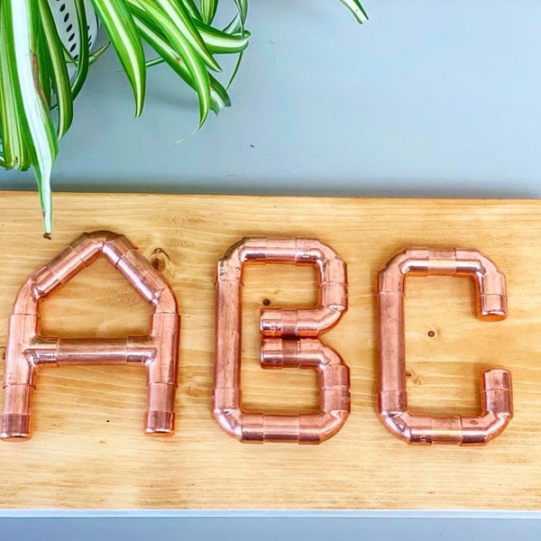 Copper Letters - Etsy