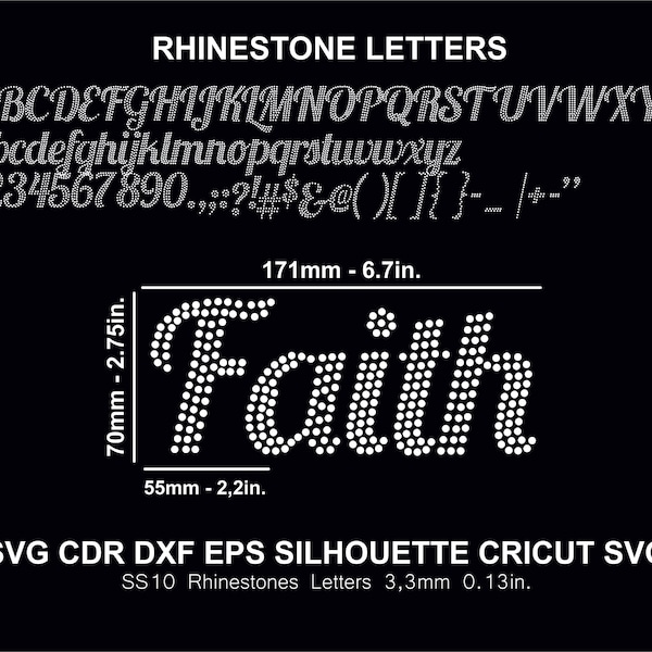 Rhinestone Font Ss10 - Etsy Australia