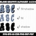 Blank Transparent Letters Font Alphabet Graffiti Doodle Svg Cricut ...