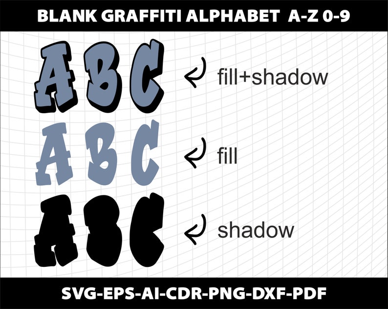 Blank Transparent Letters Font Alphabet Graffiti Doodle Svg - Etsy Blank Transparent Letters Font Alphabet Graffiti Doodle Svg - Etsy