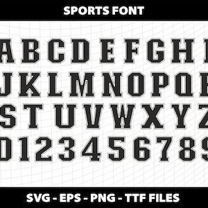Sports Font Svg Alphabet Letters Sports Bundle Doodle Basketball ...