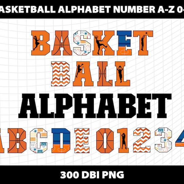 Basketball Letters - Etsy