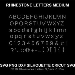 Rhinestone Font Letters Alphabet One Line Font Cheer Silhouette Cameo ...