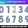 Number Photo Collage Canva Frame Template Poster Design Photo Fill ...