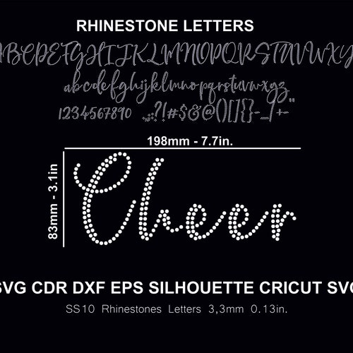 Rhinestone Letters King Queen Font Alphabet Silhouette Cricut - Etsy