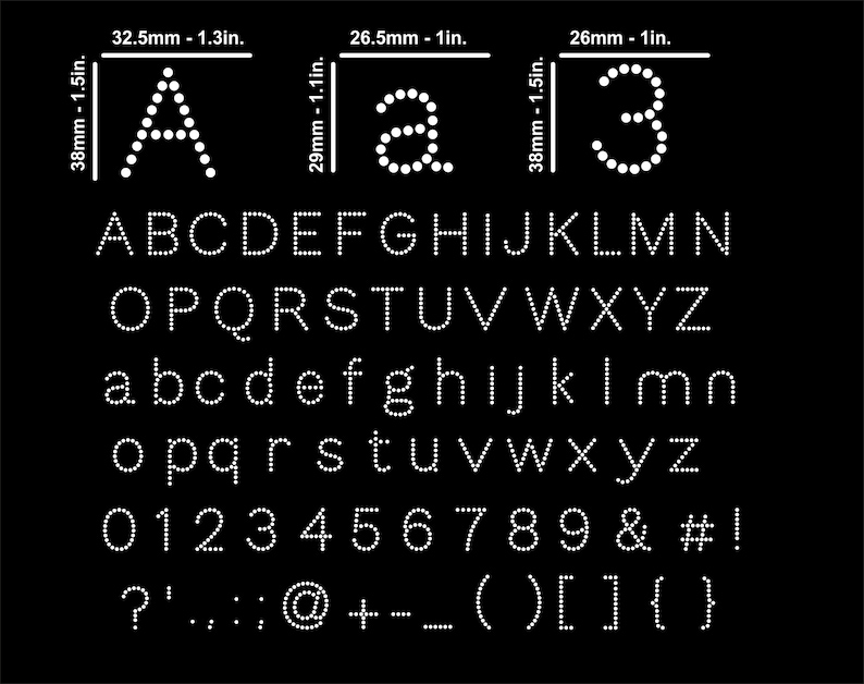 Rhinestone Letters Font Alphabet Single Line Arial Silhouette Cricut ...