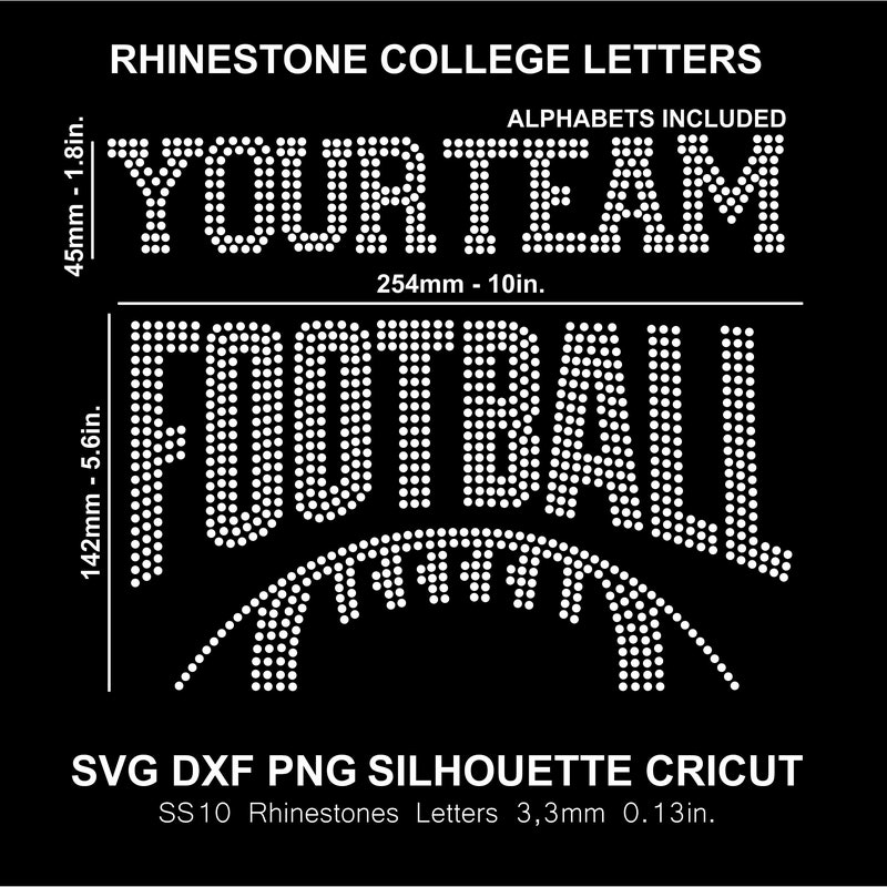 Football Rhinestone - Etsy