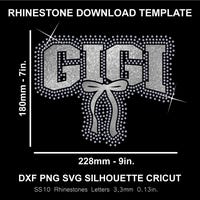 Mimi Heart Rhinestone Template Ss10 (SVG) - Etsy