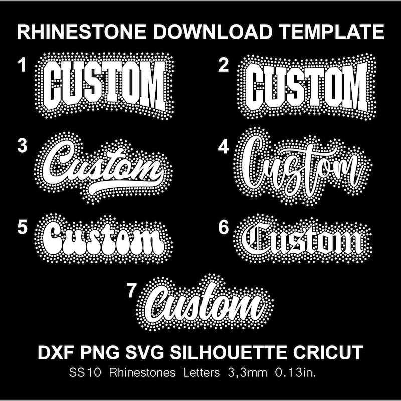 Custom Rhinestones Dtf - Etsy