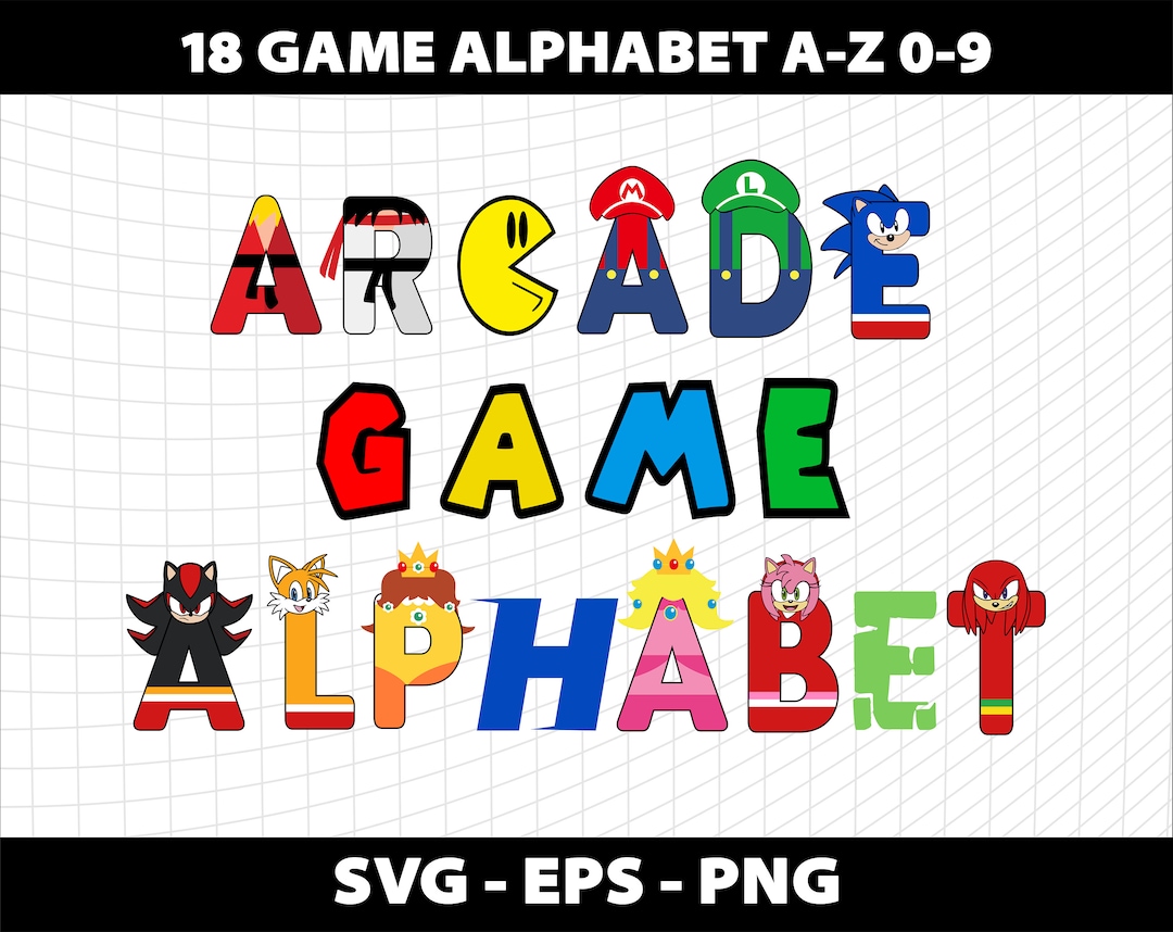 Game Font Svg Alfabeto Letras Arcade Retro Game Bundle fuente - Etsy México