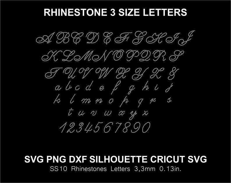 Rhinestone Font Letters Alphabet Cursive Handwrite Wedding Bride Font ...