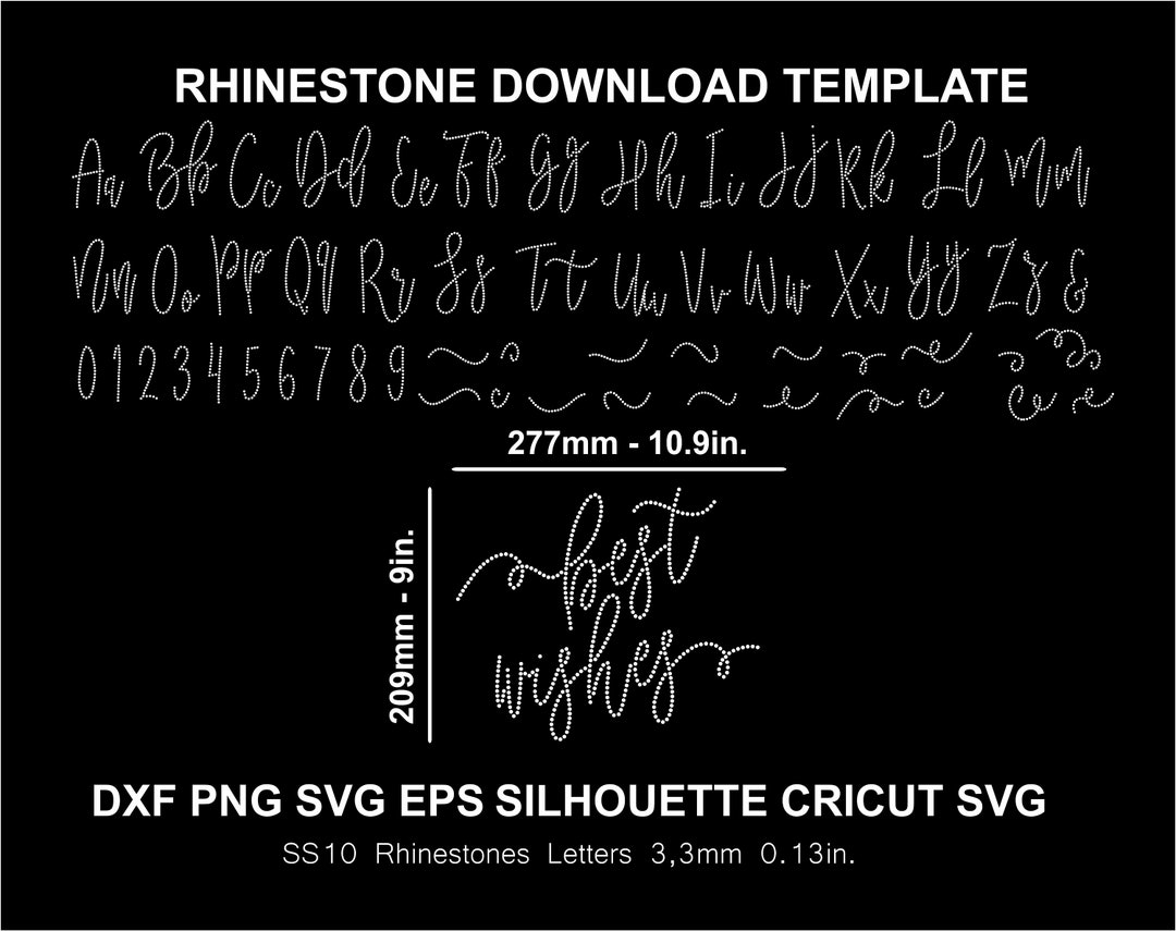 Rhinestone Font Letters Alphabet Cursive Handwrite Swash Wedding Font ...