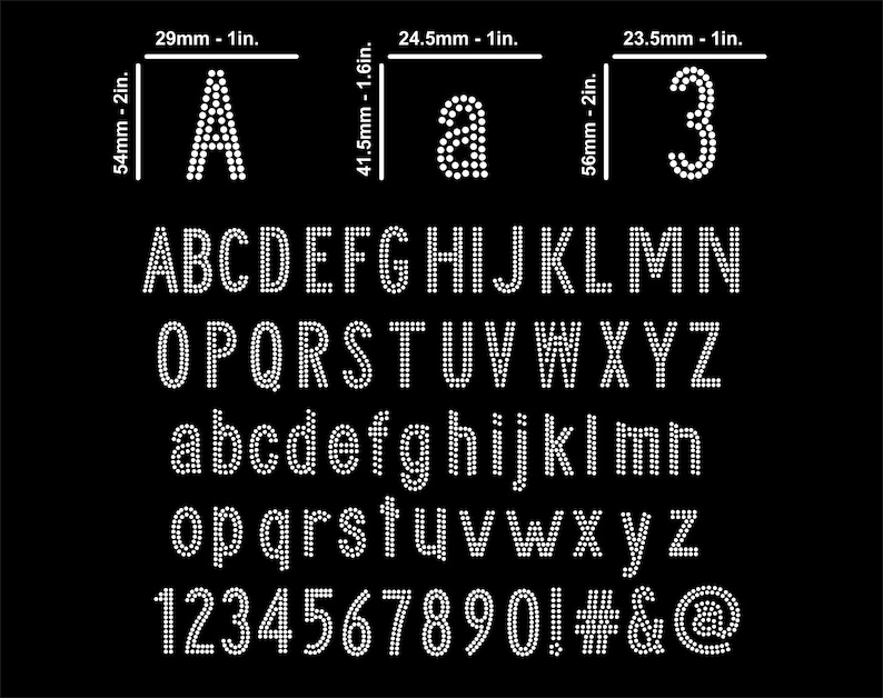 Alfabeto com letras de strass, fonte de linha dupla, silhueta, Cricut ...