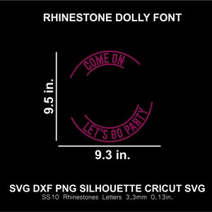 Rhinestone Dolly Font Cliparts Letters Alphabet Silhouette Cricut Svg ...