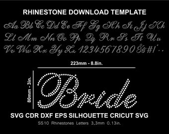 Rhinestone Font Letters Alphabet Cursive Handwrite Wedding Font ...