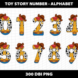 Birthday Toy Story Woody Custom Name Alphabet Number Font Toy - Etsy