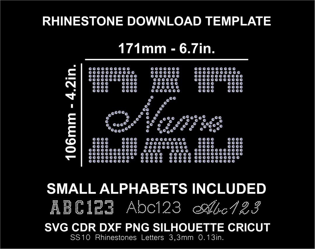 Rhinestone Template Dad Split Monogram Svg Font Letters Alphabet ...