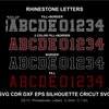 Rhinestone Football Team Font Letters Alphabet College Sports Font ...