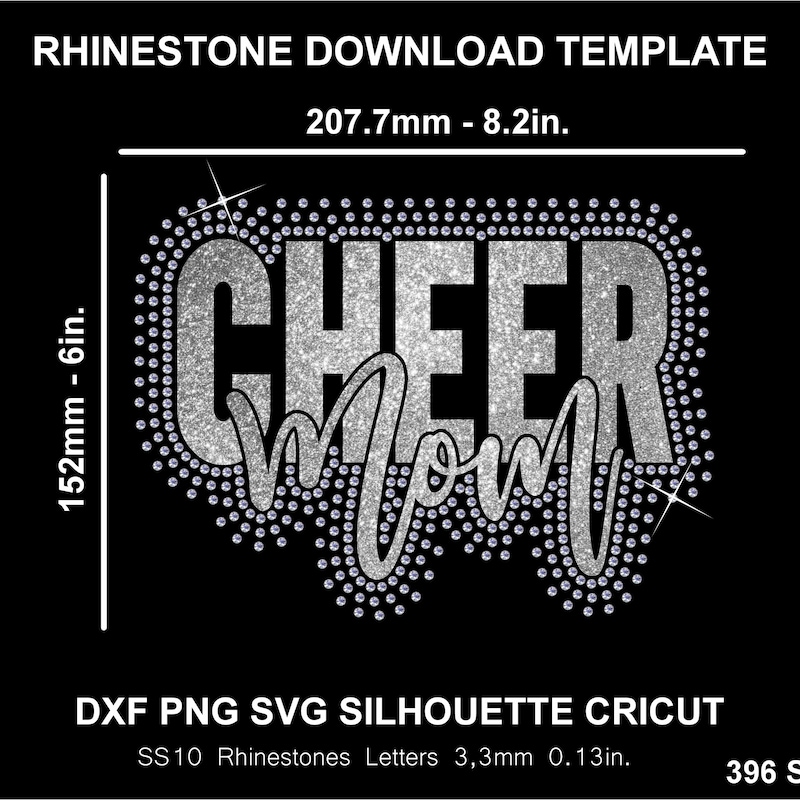 Cheer Mom Vinyl Template - Etsy