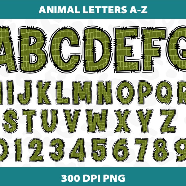Crocodile Font Svg - Etsy