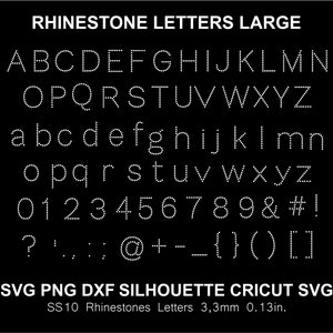 Rhinestone Font Letters Alphabet One Line Font Cheer Silhouette Cameo ...