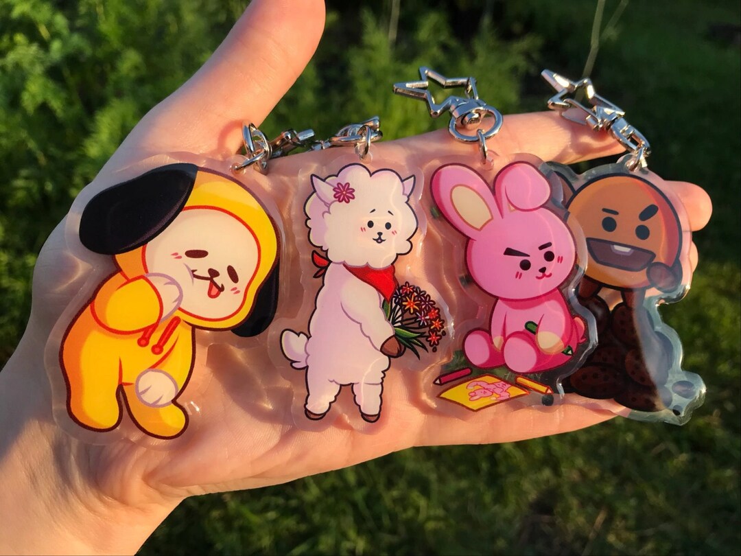 Custom Acrylic Keychains Clear Cartoon Photo Anime Customized Logo ...