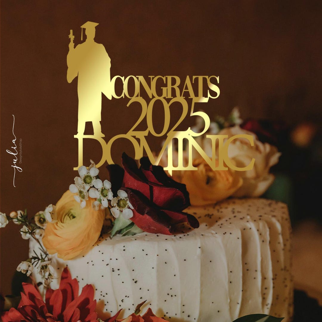 Personalized Cake Topper for Graduation, Graduation Cake Topper ...